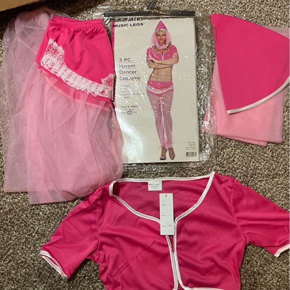Other | New Dream Of Jeannie Pink Genie Costume Small Medium Sexy Harem ...